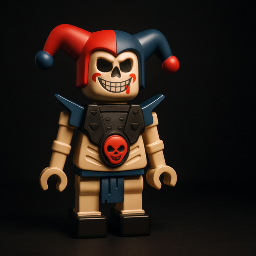 💀 Krazi Minifigure – LEGO Ninjago Inspired Skeleton Jester Villain ...