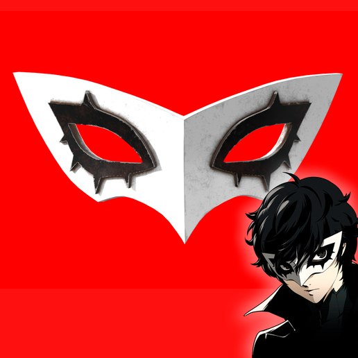 Archivo STL Joker´s Mask, Persona 5 🃏 ・Modelo imprimible en 3D para ...