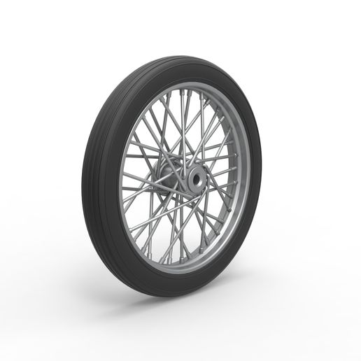 🛞 Diecast Front wire wheel of vintage dragster Scale 1:25・ 3D File for ...