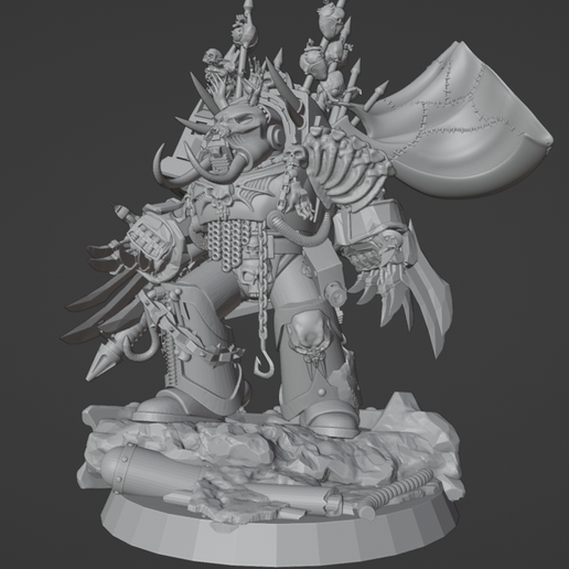 🌩️ Luthul Khor - Night Lords Chaos Lord Terminator with dual lightning ...
