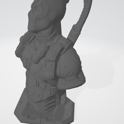 STL file DEADPOOL STATUE BUST 👤 ・3D print design to download・Cults