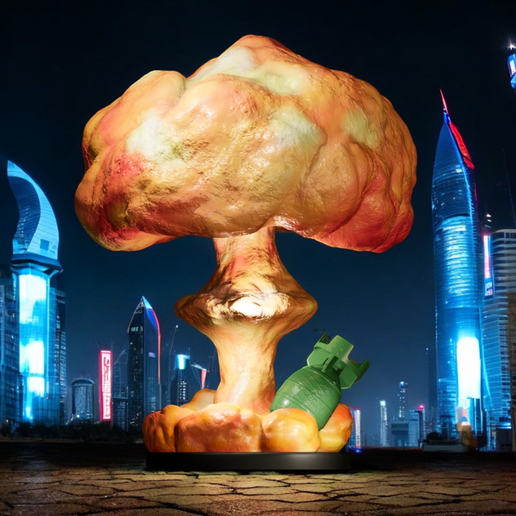 💥 Nuclear Explosion , Atomic Mushroom Cloud: Fallout-Inspired Nuka Bomb ...