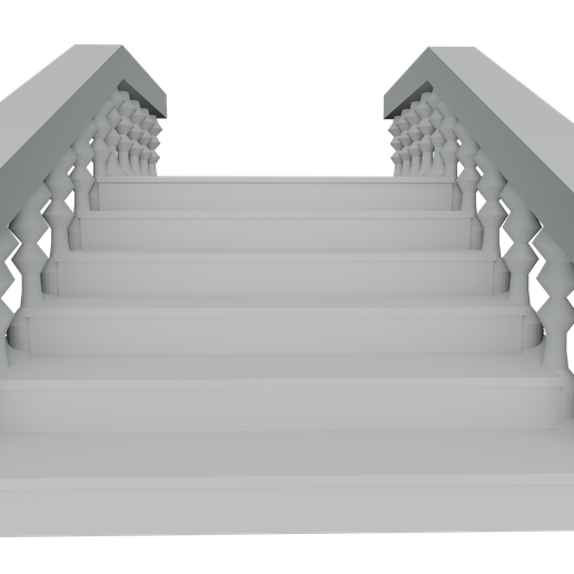 🧱 3D Brick Staircase Model・Archivo STL para Impresión 3D・Cults