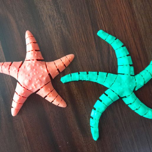 🌊 Flexy Starfish・ 3D File for 3D printing・Cults