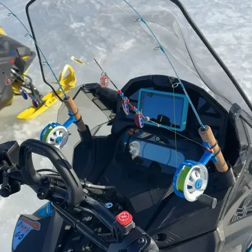 🧊 Ice Fish Rod Holder LinQ BRP Quick Lock・ STL File for 3D printing・Cults