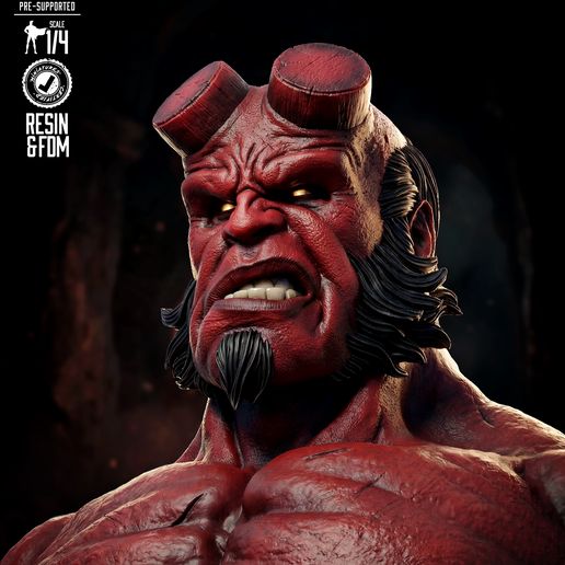 hellboy headshot