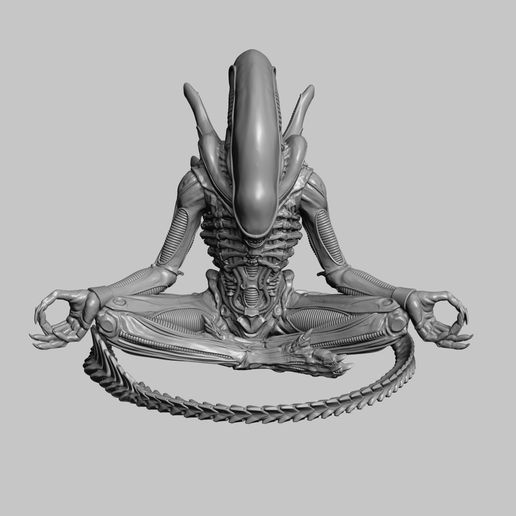 👽 alien yoga 3d print model V1.1・ STL File for 3D printing・Cults
