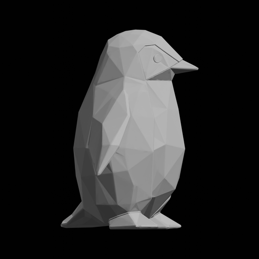 🐧 Low Poly Penguin 3D Print Model Animal Sculpture・ 3D File for 3D ...