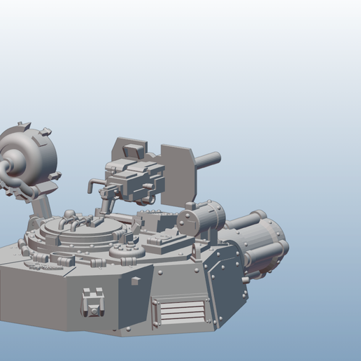 🪖 Battle Tank Turret・Free STL File for 3D printing・Cults