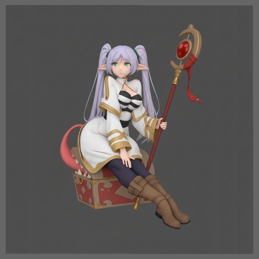 👹 Frieren y Mimic Chest - Fan Art inspirado en "Sousou no Frieren ...