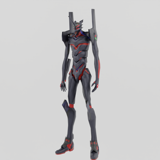 🎲 Evangelion EVA MK 09 2 Textured Lowpoly・ OBJ File for ・Cults