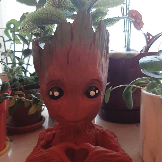 3D printable Baby Groot Heart • made with Creality Ender 3 S1 Pro・Cults