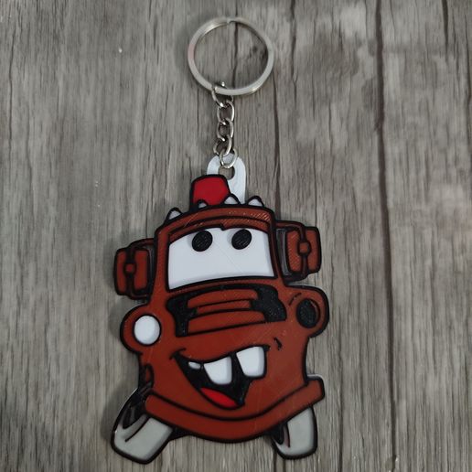 🗝️ Keychain Mate - Cars - Tow Mater - tow matter - Mater・ STL File for ...