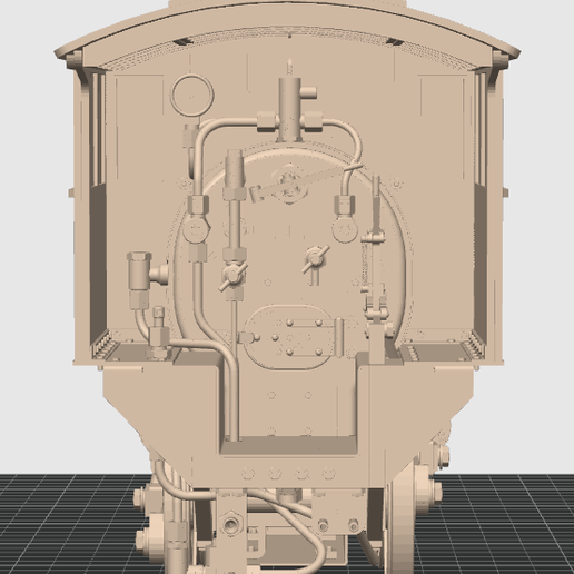 😤 LBSC's Virginia 440 live steam locomotive train loco・ STL File for 3D ...