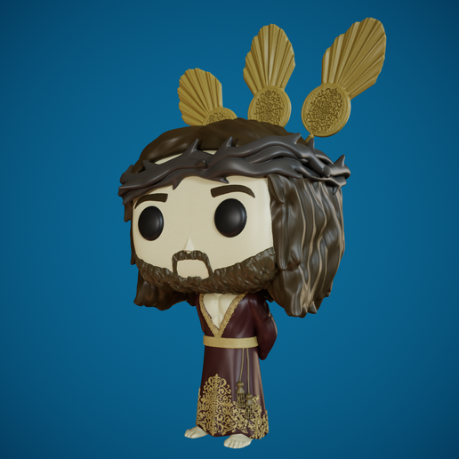 ️ Funko Jesus・ OBJ File for 3D printing・Cults