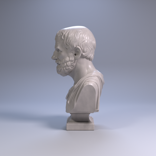 👤 Aristotle Bust Sculpture 3D print model STL File, Printable Bust・ 3D ...