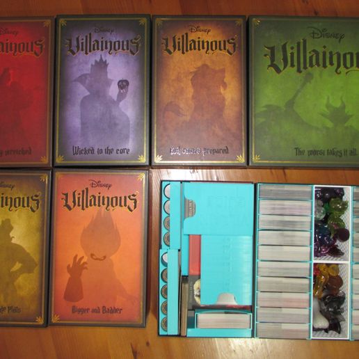 ♟ Disney Villainous Boardgame Insert - With 5 Expansions・ STL File for ...
