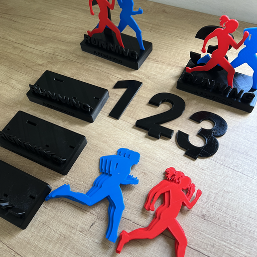 🏃 Running Trophy・ STL File for 3D printing・Cults