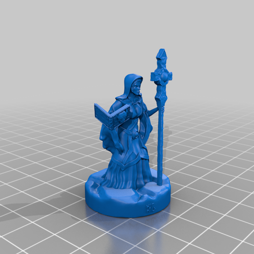 🧙 Mage with Tome - 8 Staff Options - Support Free Mini 28mm・Free STL ...
