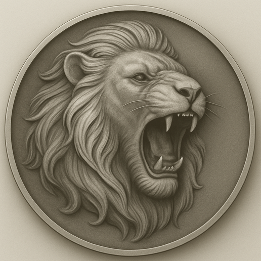 🪙 The Lions Den Coin Token Wall Art・ STL File for 3D printing・Cults