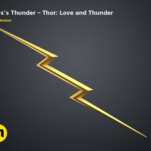 ⚡ El rayo de Zeus - Thor Amor y Trueno・Archivo 3D Gratis para ・Cults