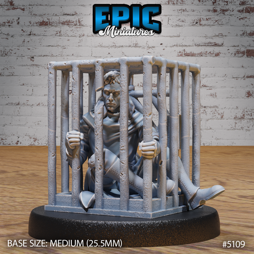 🎲 Prisoner Cage ‧ DnD Miniature ‧ Tabletop Miniatures ‧ Gaming Monster ...