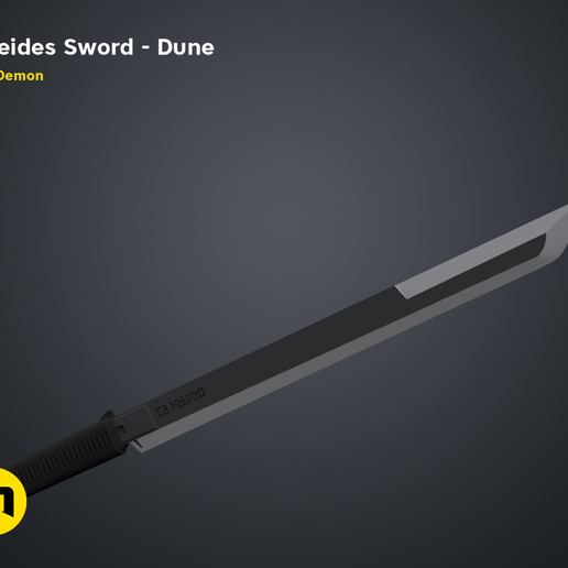 🗡️ Atreides Sword 4 - Dune・ 3D File for ・Cults