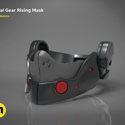 ⚙️ Gear Metal Rising Mask・ OBJ File for ・Cults