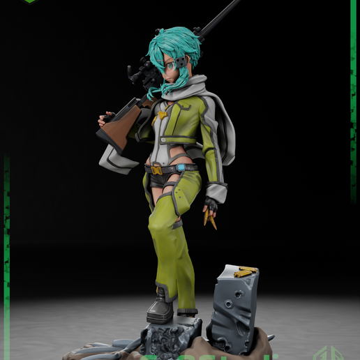 🗡️ Sinon - Sword Art Online - Gun Gale・ 3D File for 3D printing・Cults