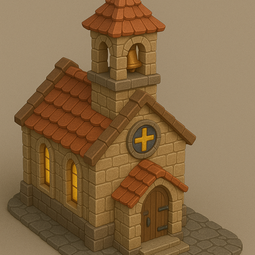 ⛪ DND Church・ STL File for 3D printing・Cults