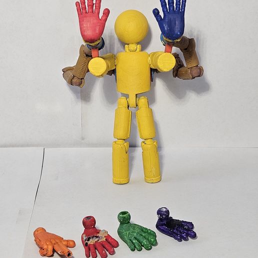 🦸 Poppy Playtime Player Articulated Action figure・ STL File for 3D ...