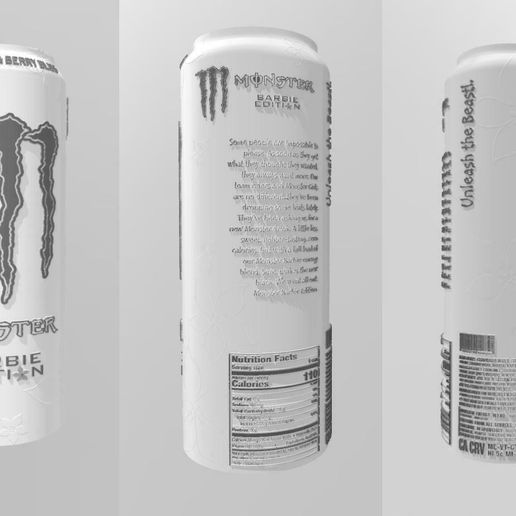👹 monster energy lithophanie lamp barbie version・ STL File for ・Cults