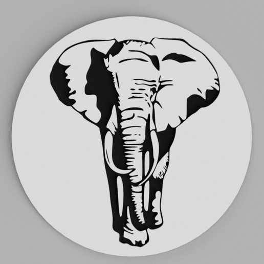 🐘 Elephant Coaster・Free STL File for 3D printing・Cults