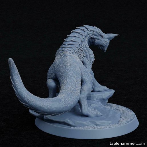 👹 Ignitius the Helldrake (drake/dragon creature)・ 3D File for ・Cults