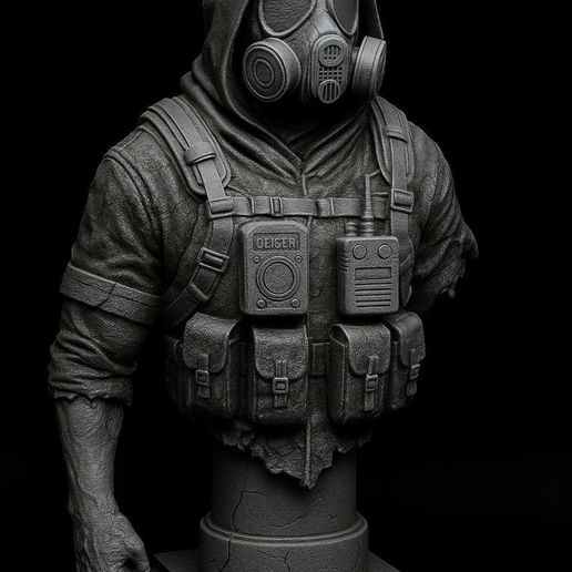 👤 stalker bust・ OBJ File for 3D printing・Cults