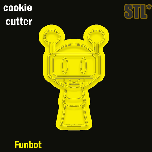 STL file Sprunki Cookie cutter Funbot STL 3D Character Fanart 🍪 ・3D ...
