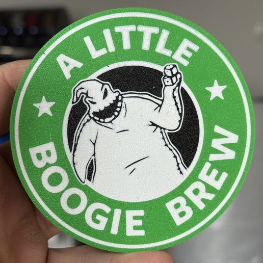 🚩 Boogie Brew coaster・ STL File for 3D printing・Cults