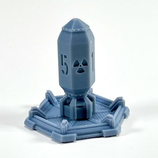 🎲 D6 Pocket Nuke (Dice)・ 3D File for 3D printing・Cults