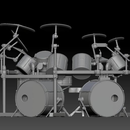🥁 drum set rock・ STL File for 3D printing・Cults