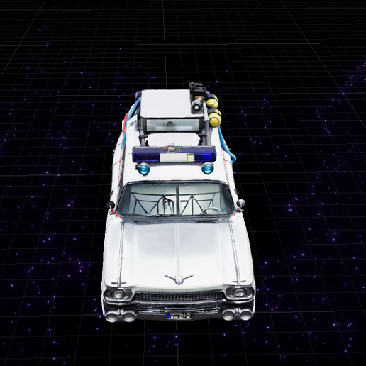 🚗 Ecto-1, the mythical car from Ghostbusters (Fan-Art)・ STL File for 3D ...