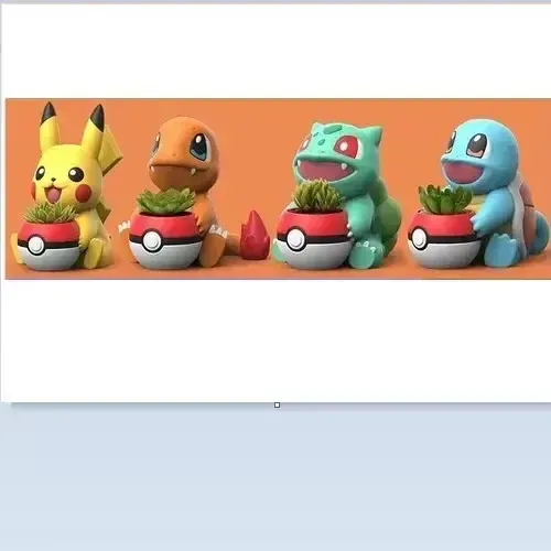 🐉 Pokemon Pots・Archivo STL para Impresión 3D・Cults
