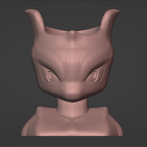 STL file MewTwo Pokemon Decanther / Pot Planter / Vase for 3d printing ...
