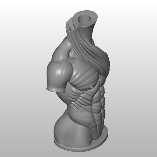 ♂️ Male Torso Vase STL for 3D Printing - Muscle Man Body Flower Pot ...