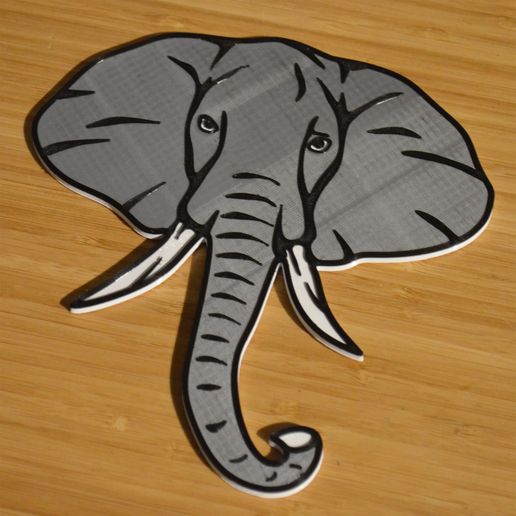 STL file 3D Printed Elephant Head Wall Decor 🐘 ・3D printable model to ...