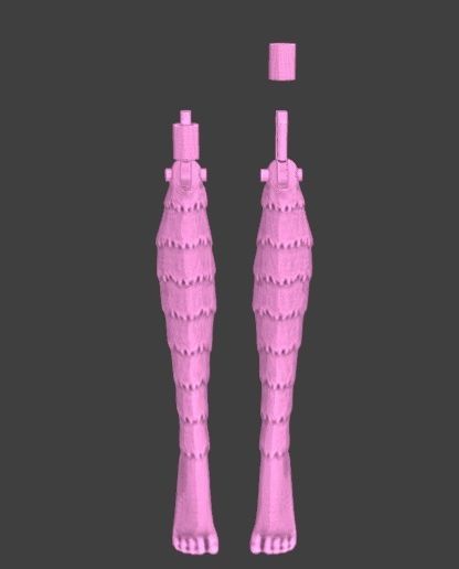 🦸 Furry Replacement Legs for Bonita・ 3D File for 3D printing・Cults