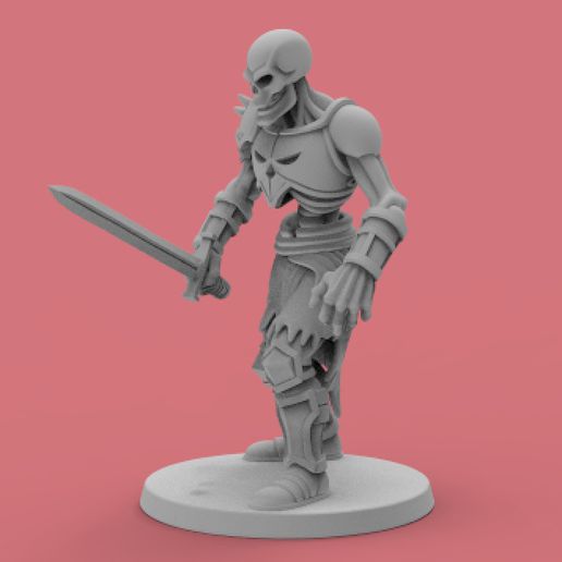 💀 DUNGEONS AND DRAGONS MINIATURE - SKELETON - 35 MM - D&D・Free STL File ...