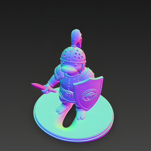 🦆 Medieval Knight Duck・ STL File for 3D printing・Cults