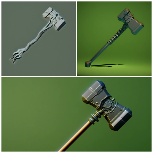 🔨 Hammer Pack・ STL File for 3D printing・Cults