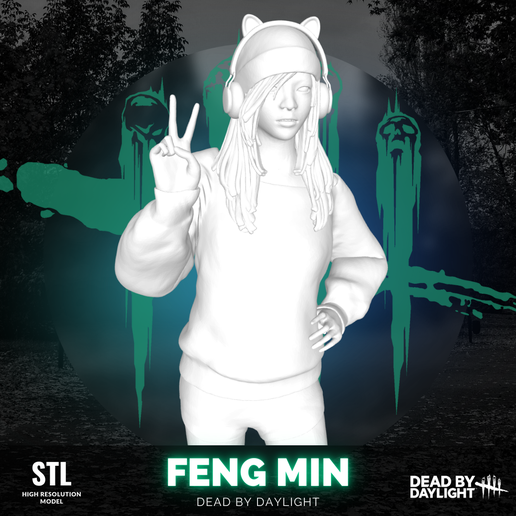 Archivo STL Feng Min - Dead By Daylight 😵 ・Diseño de impresora 3D para ...