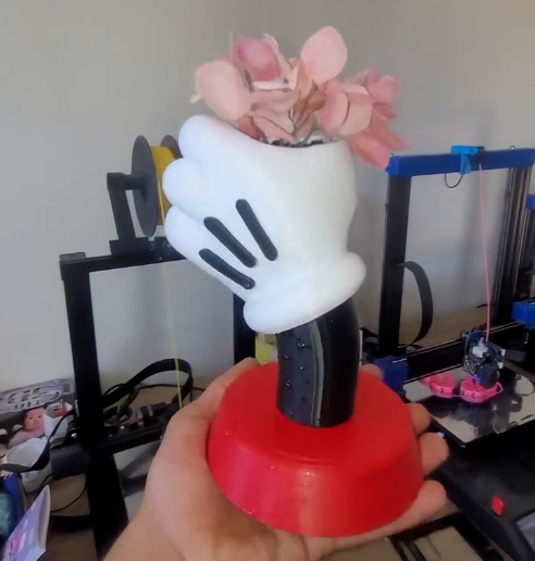 🐁 Mickey Mouse Vase・3D Print with the Ender 3 3D printer・Cults